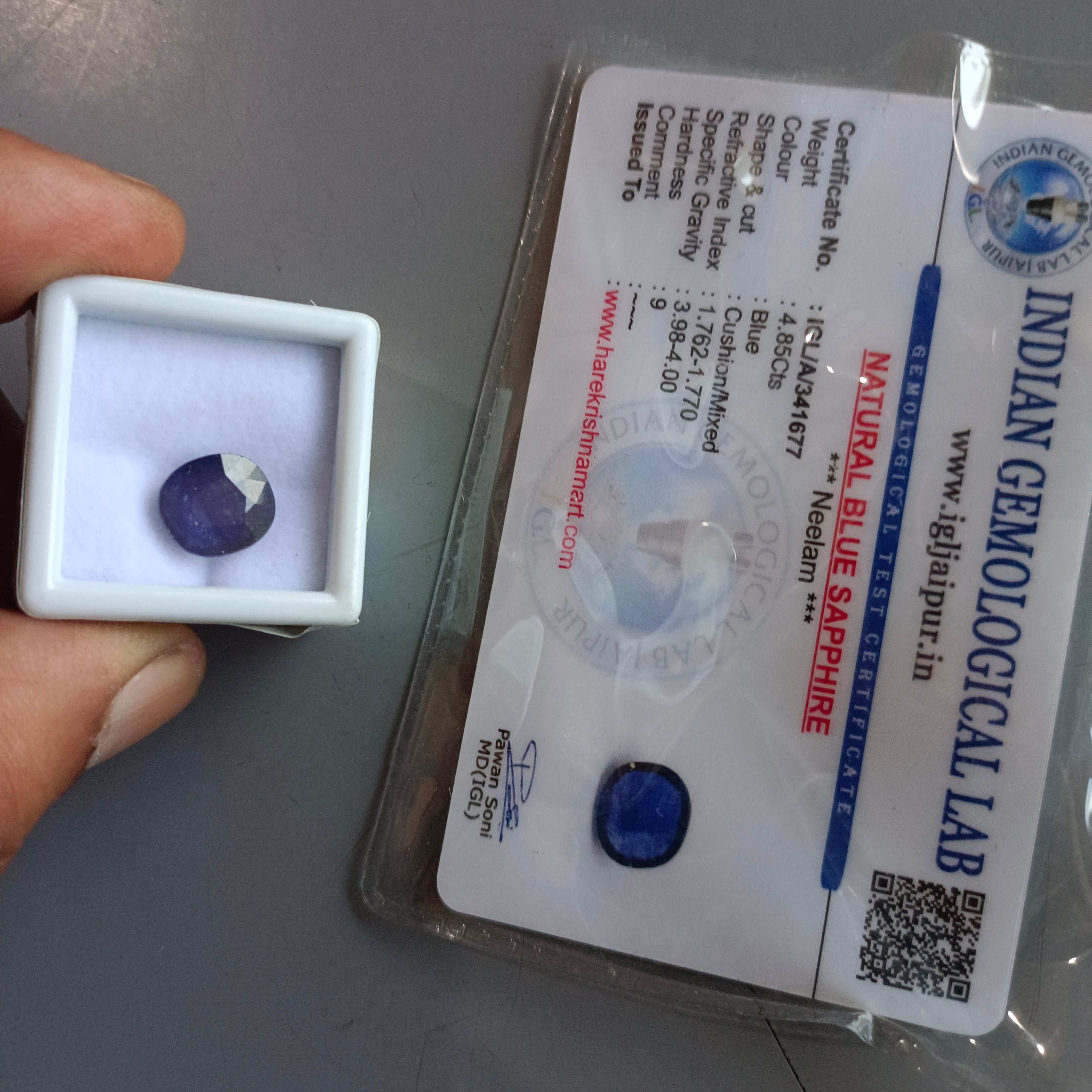 Neelam Gemstone | Blue Sapphire Stone Benefits 9-10 / Bangkok – Hare ...
