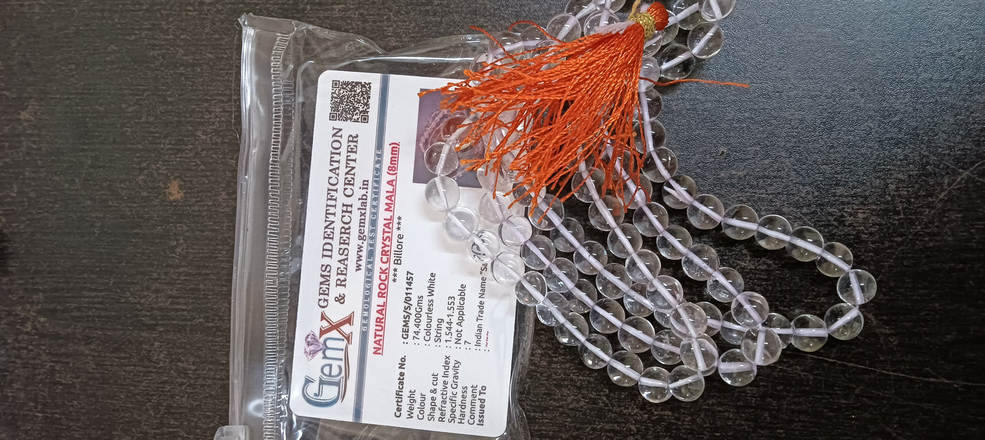 Original Sphatik Mala | Buy Crystal Mala|Sphatik Mala price & Benefits ...