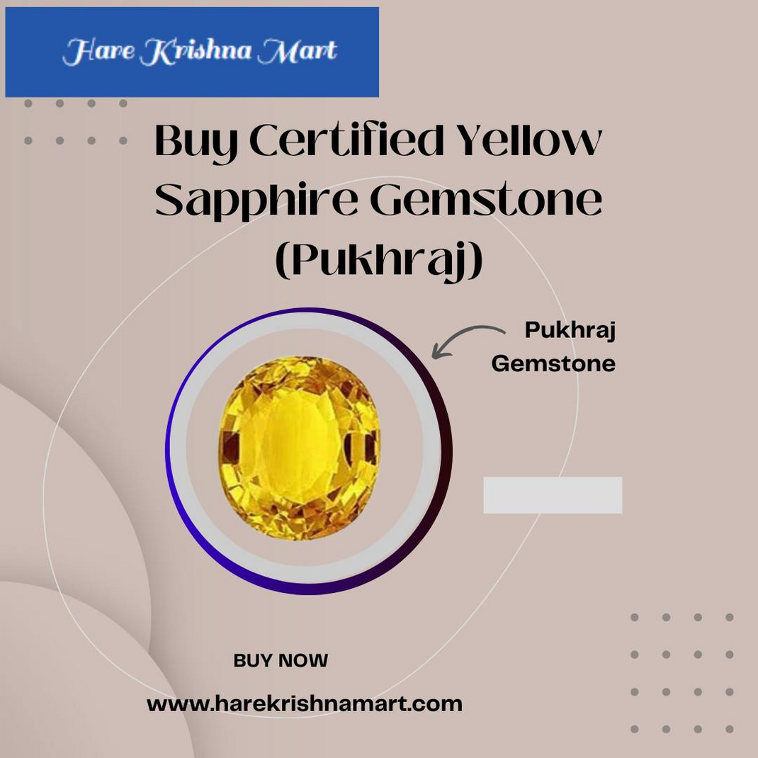 Original Pukhraj Stone Price in India - Hare Krishna Mart – Hare ...