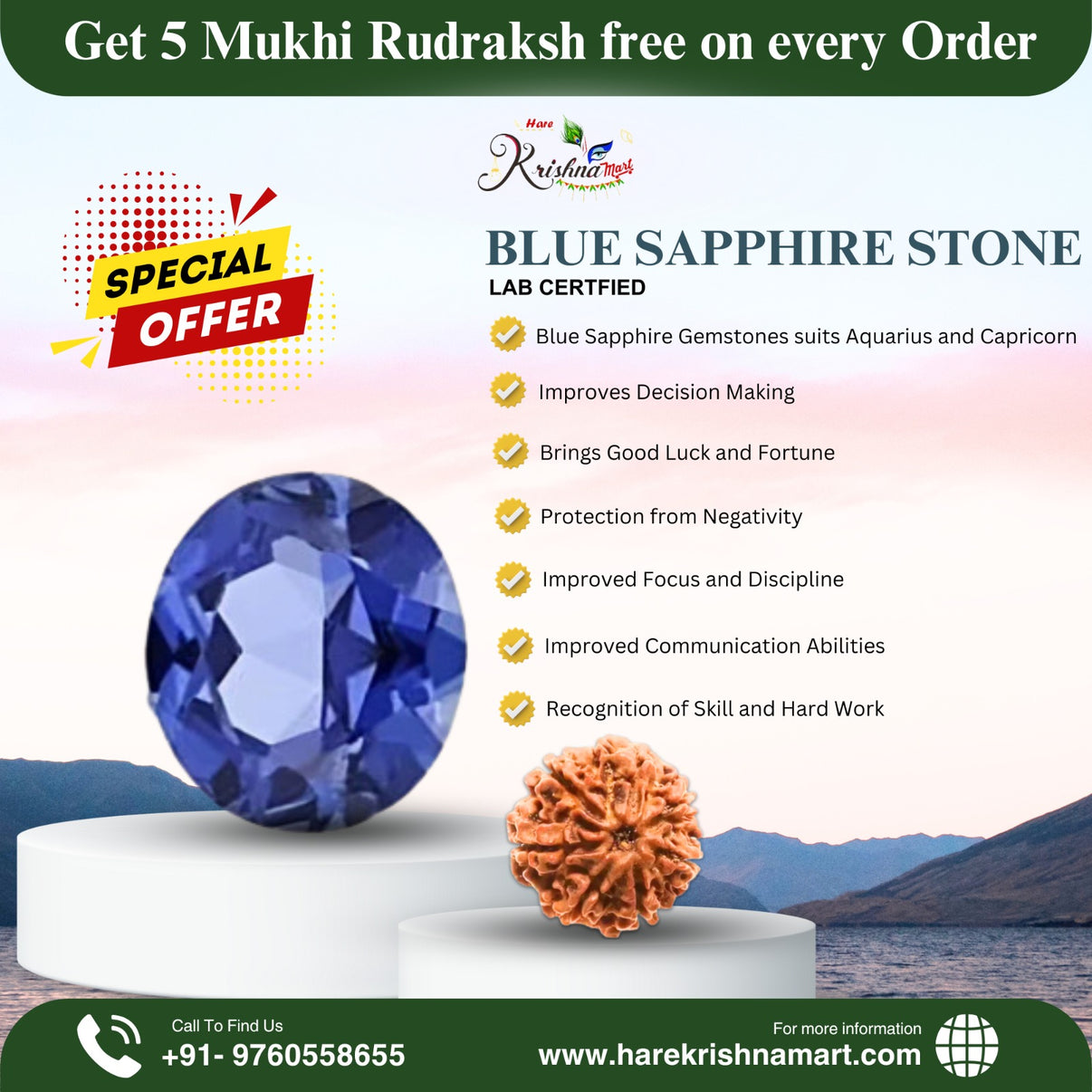 Buy Neelam Gemstone | Neelam Stone Benefits | Blue Sapphire Stone ...