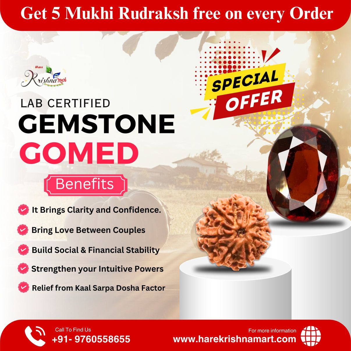 Gomed Gemstone (Hessonite stone) | | Gomed Stone Benefits & Price ...