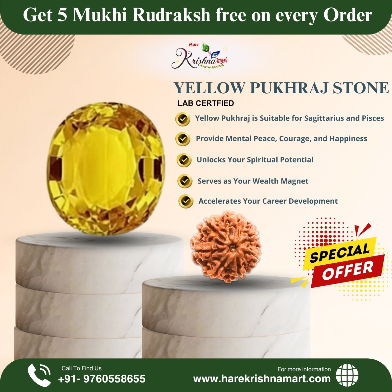 Yellow Pukhraj Stone | Yellow Sapphire Stone Price | Yellow Sapphire ...
